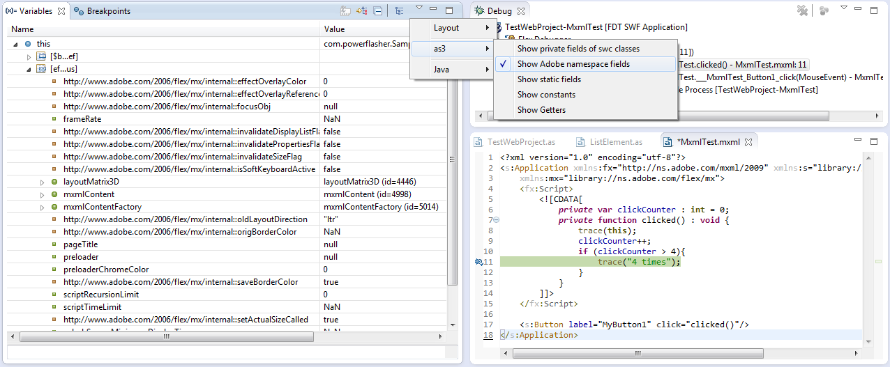 Fdt The Eclipse Plugin For Actionscript Flash Flex Mxml Haxe Nextgen As Ide As3