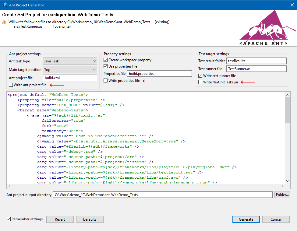 FDT – The Eclipse Plugin for Actionscript, Flash, Flex, MXML, HaXe, NextGen AS – IDE AS3 » Ant ...