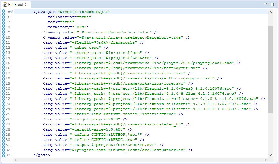 FDT – The Eclipse Plugin for Actionscript, Flash, Flex, MXML, HaXe, NextGen AS – IDE AS3 » Ant ...