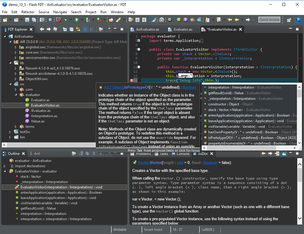 Fdt The Eclipse Plugin For Actionscript Flash Flex Mxml Haxe Nextgen As Ide As3 Fdt